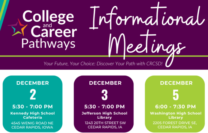 College & Career Pathways Information Meetings - Kenwood Leadership ...