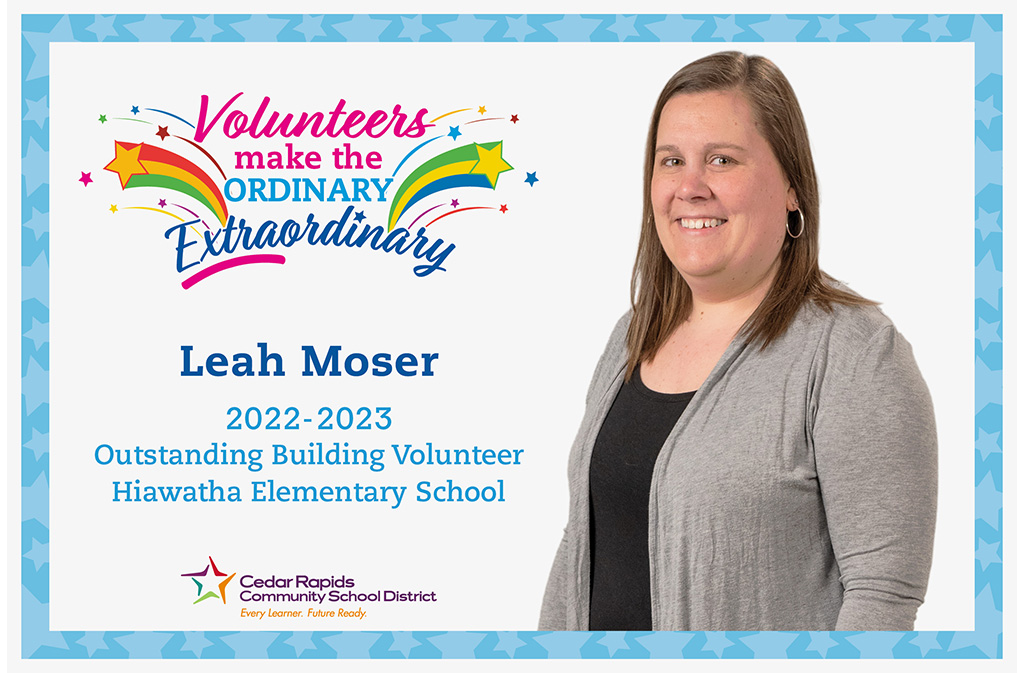 Leah Moser - 2022-23 Hiawatha Volunteer of the Year - Hiawatha ...