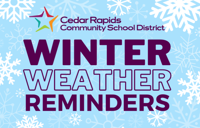 Winter Weather Reminders - Wright Elementary SchoolWright Elementary School